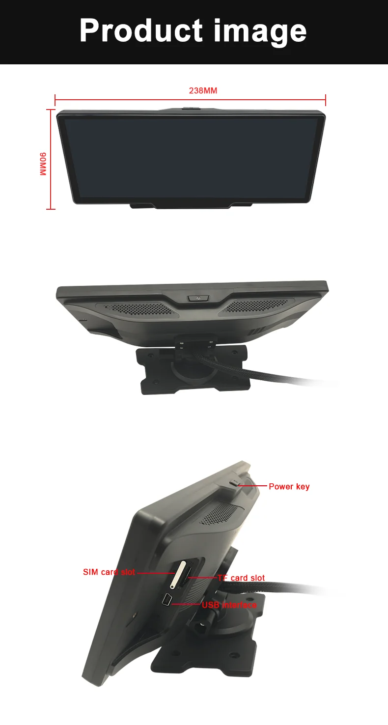 4 Camera Car Black Box with WIFI GPS Navigation AHD1080P