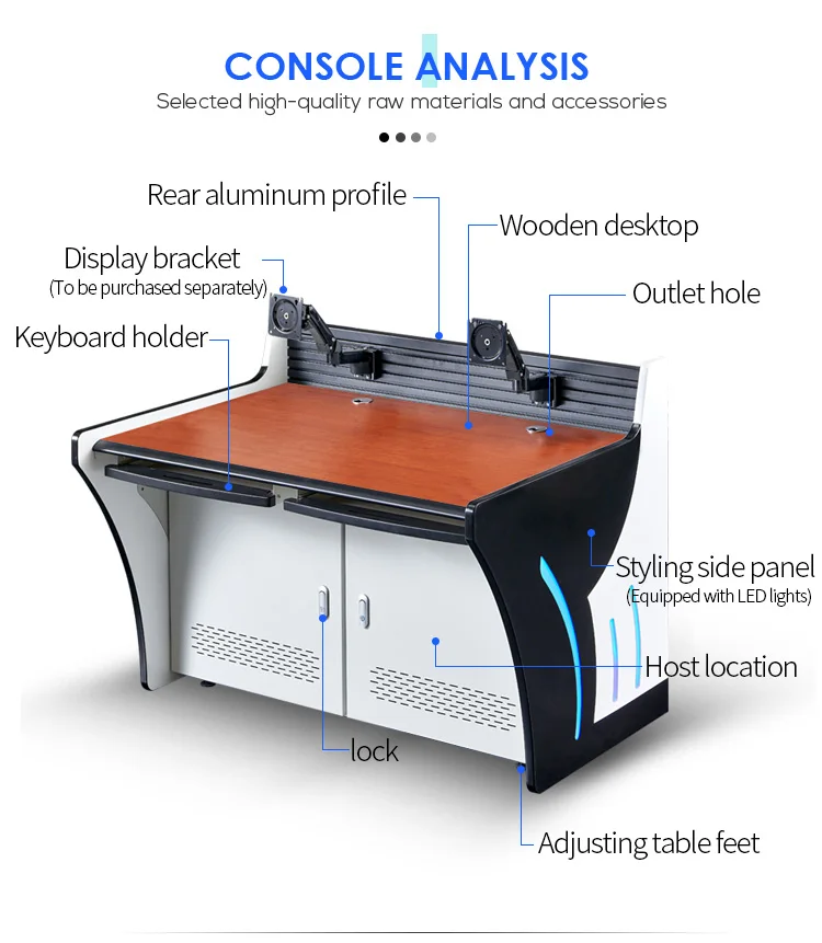Customize Arc Shaped Control Room Console Desk Table Command Center ...