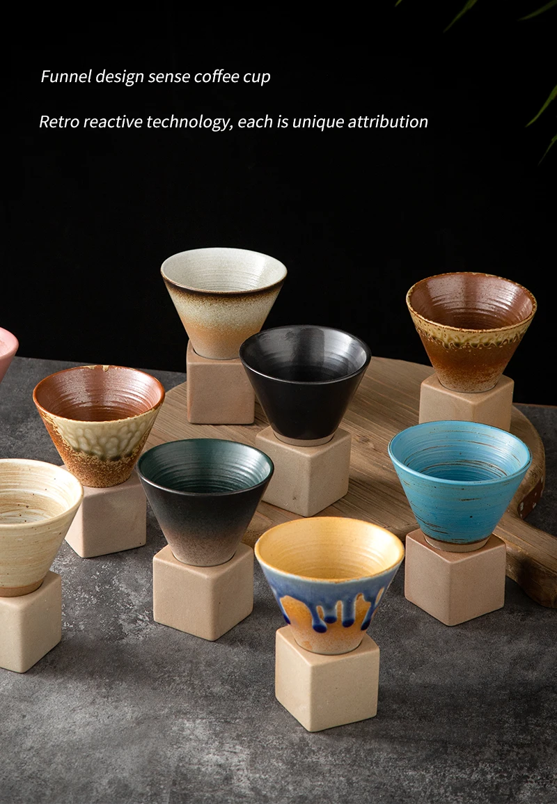 200ml Retro Funnel Cone Shape Vintage Arabic Coffee Cup Cross-border ...