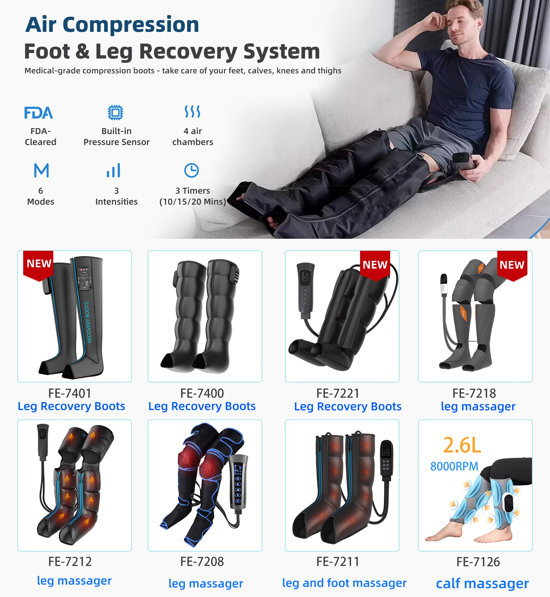 Oh Air Compression Athlete Foot Treatment Recovery Pants