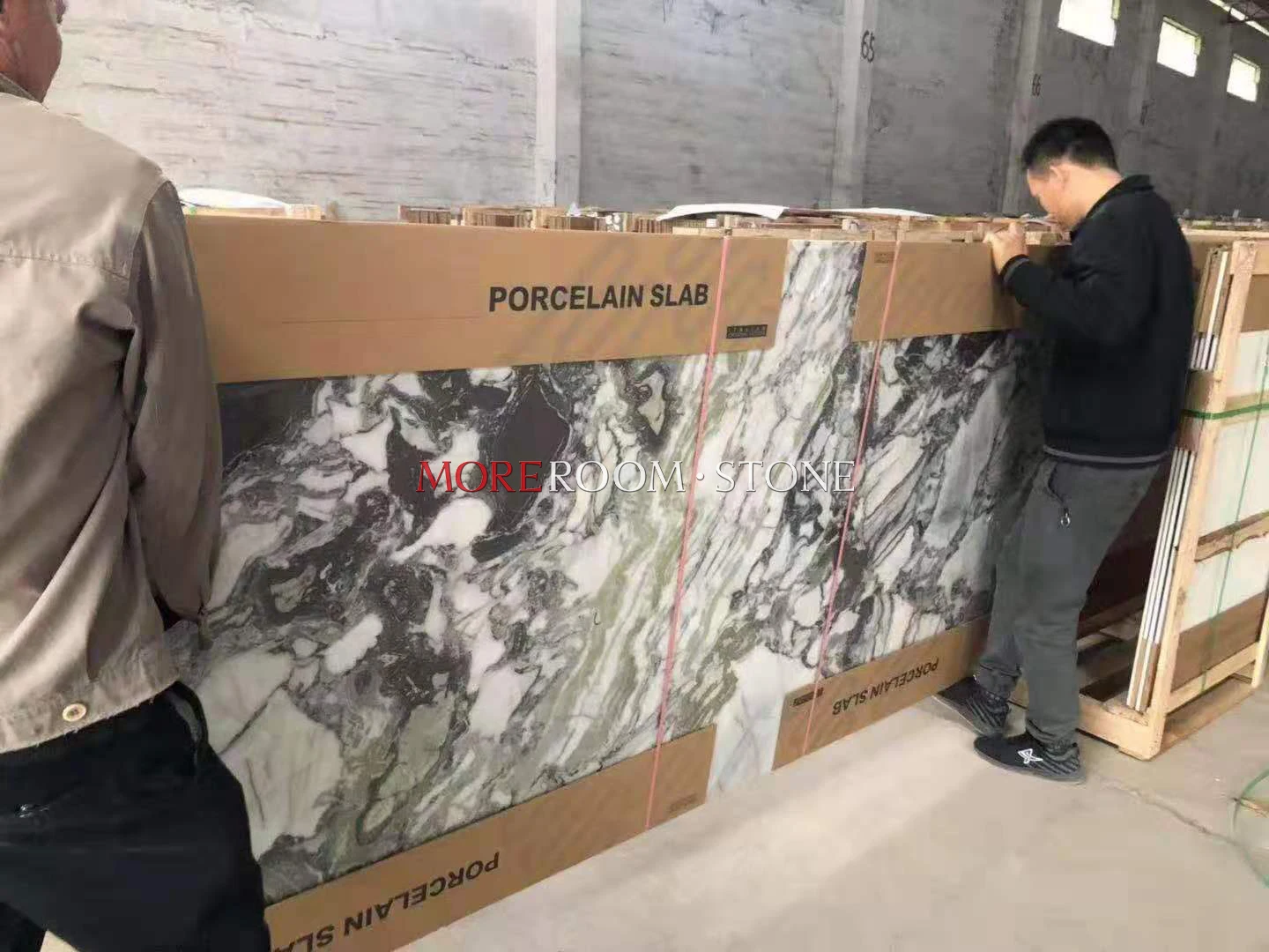 Modern Panda White Marble Sintered Stone Bathroom Cabinet Vanity Top ...