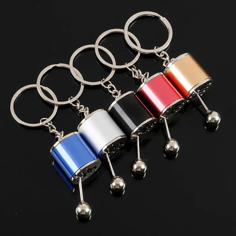 Customizable LOGO Car Shift Key ring 6-speed manual transmission shift ...