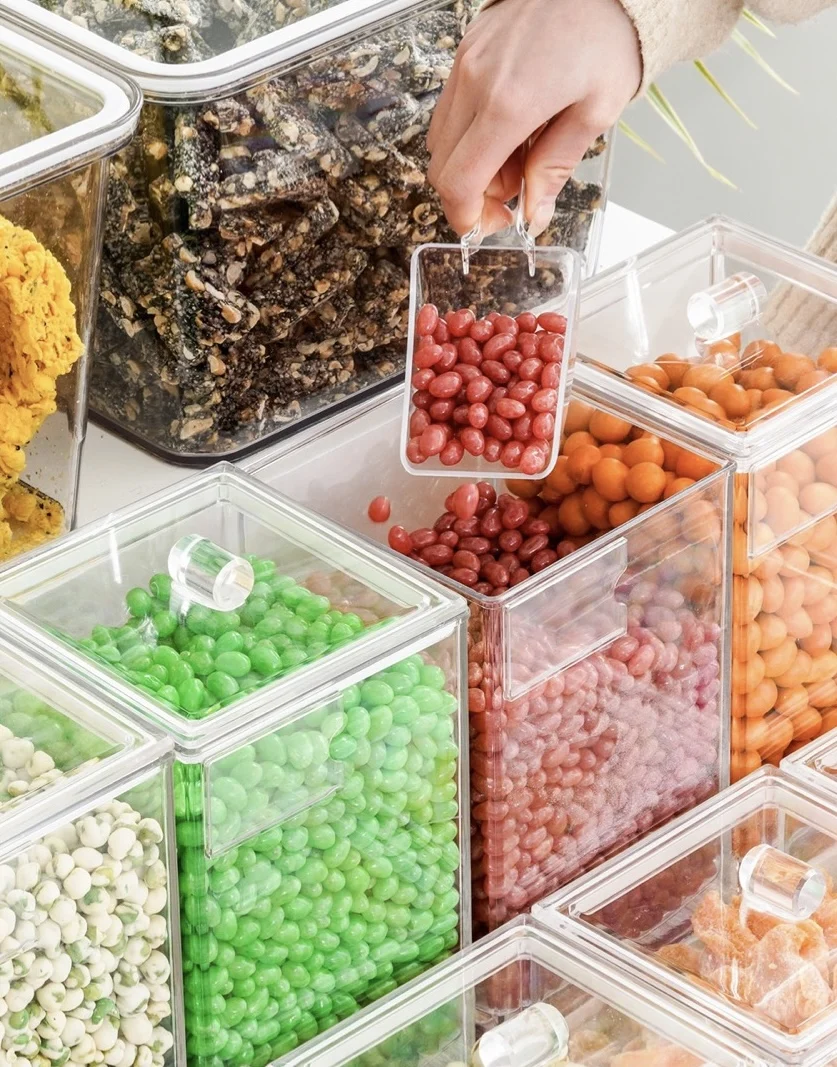 ECOBOX Plastic Candy Storage Bins Boxes Container Spices Scoop Bins ...