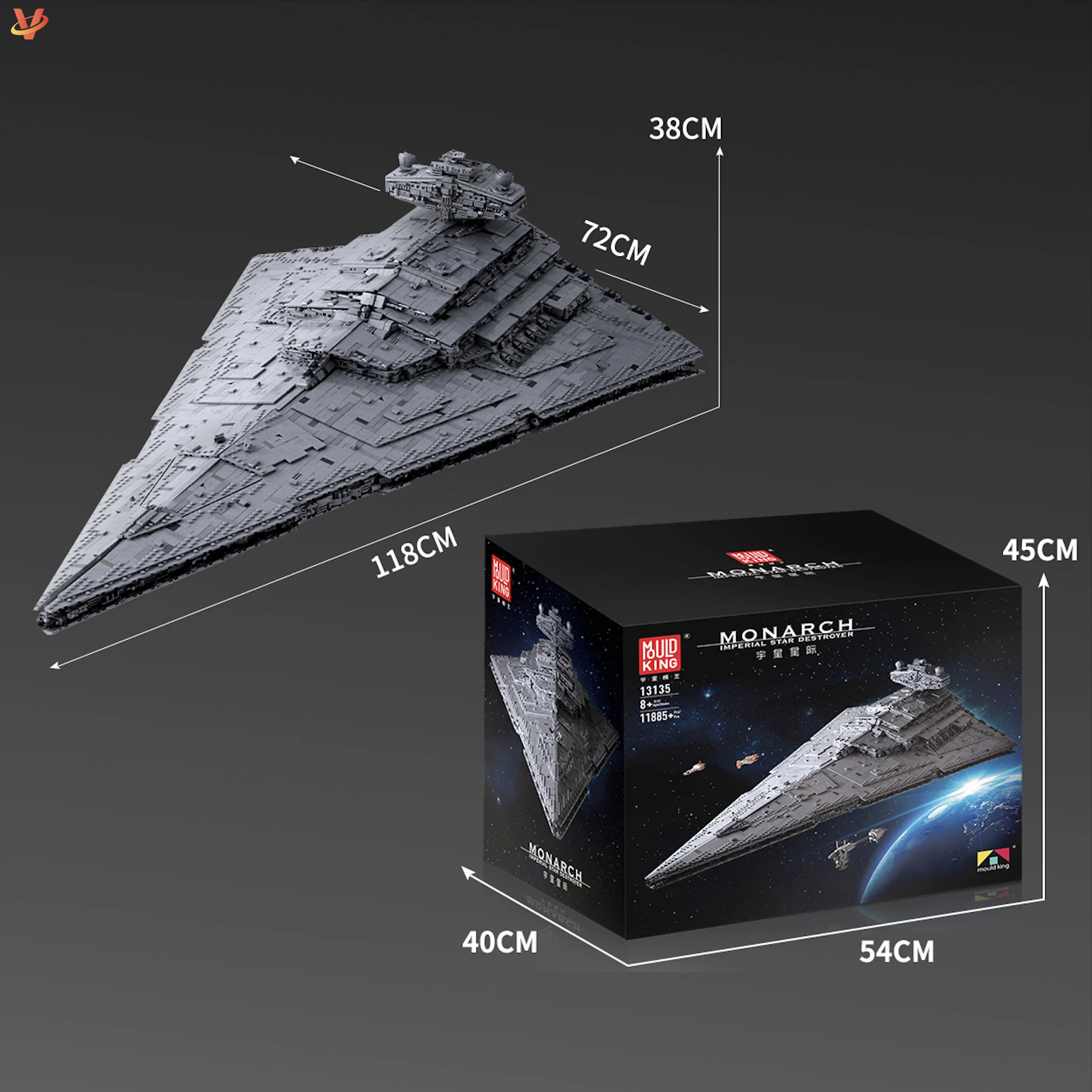 Mould King 13135 Emperor Class Star Destroyer Blocks Model Building ...