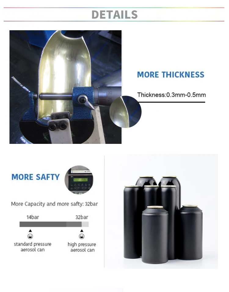 Customize Logo Empty Can Aluminum Aerosol 50ml 100ml Spray Print For ...