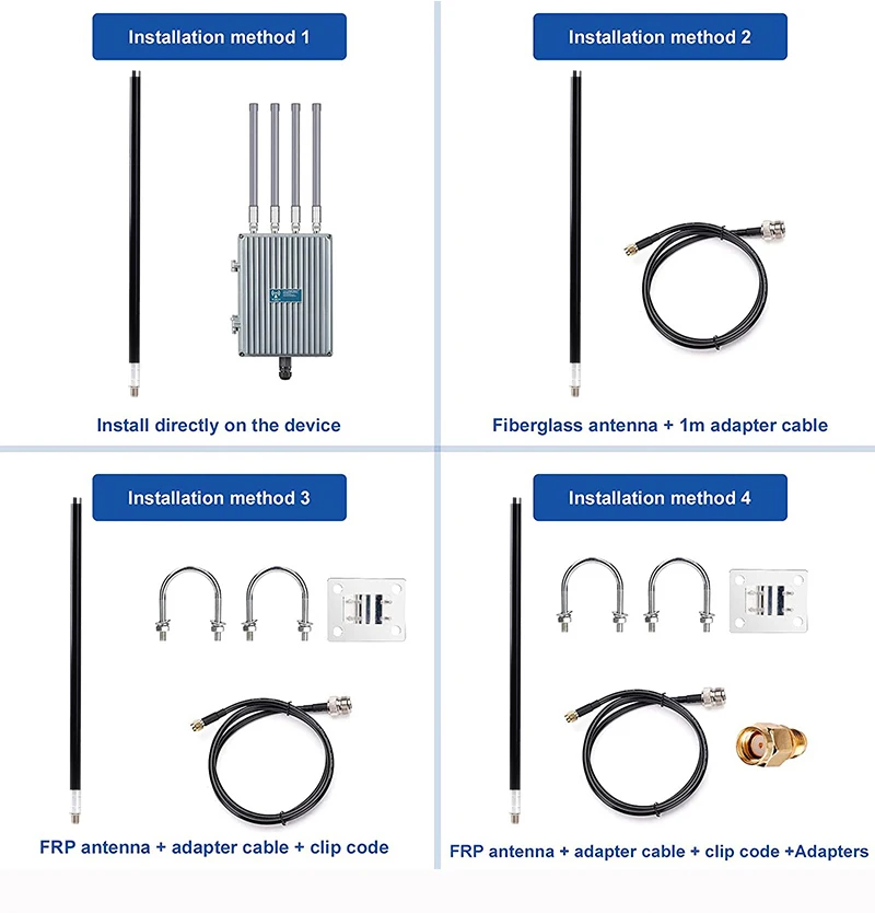 Long Radio 27Mhz Aluminium Fixed Base Station Outdoor CB Antenna ...