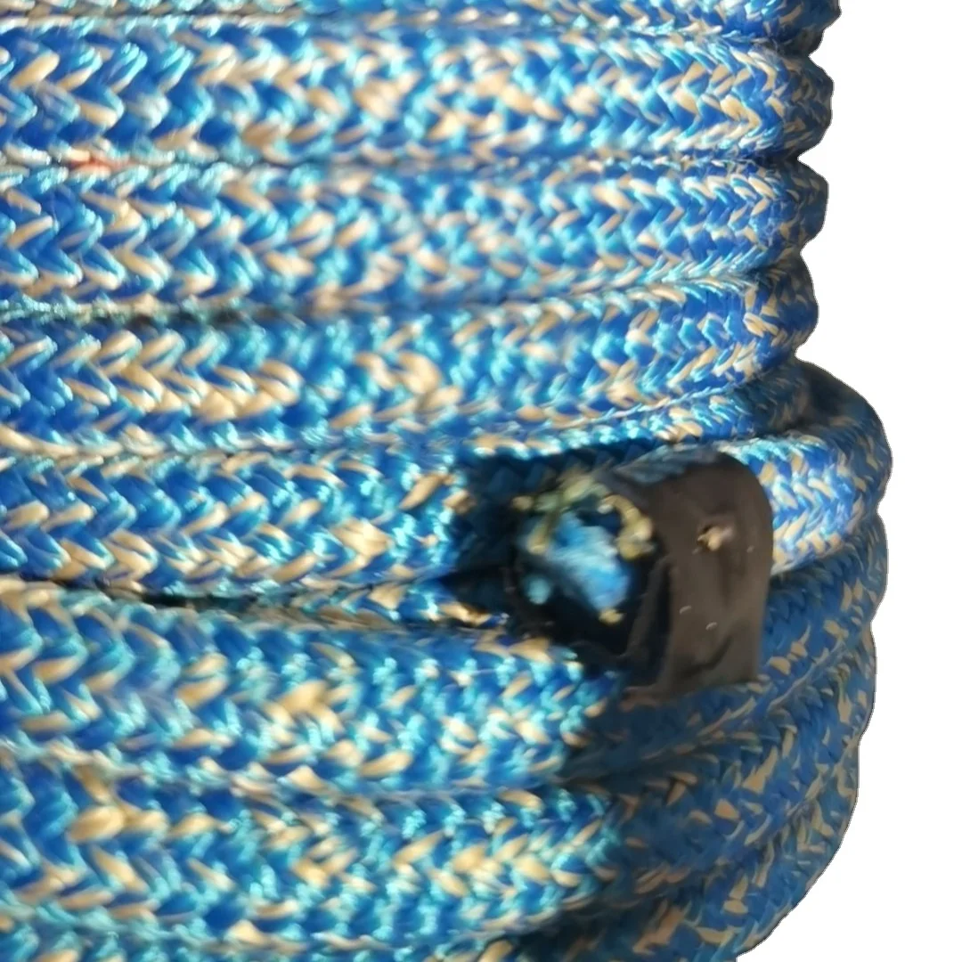 4mm 6mm 8mm 10mm 12mm 14mm Double Braided Uhmwpe Core With Polyester ...