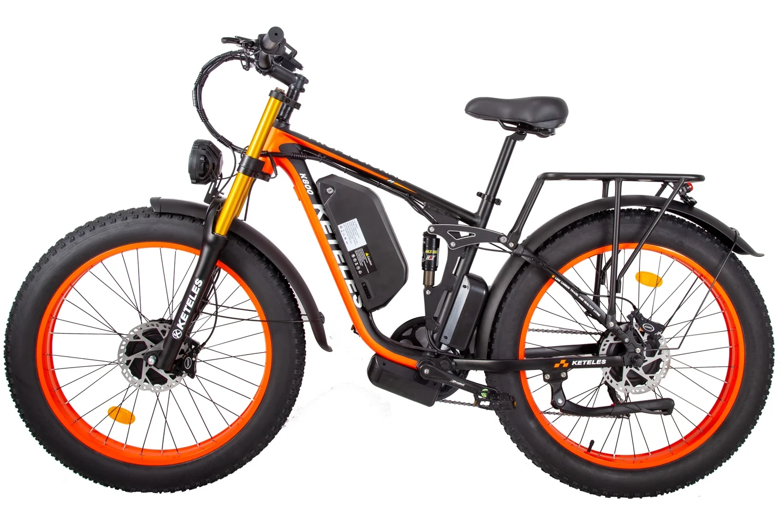2000W Dual Motor Electric Fat Tire E-Bike with 23AH Battery