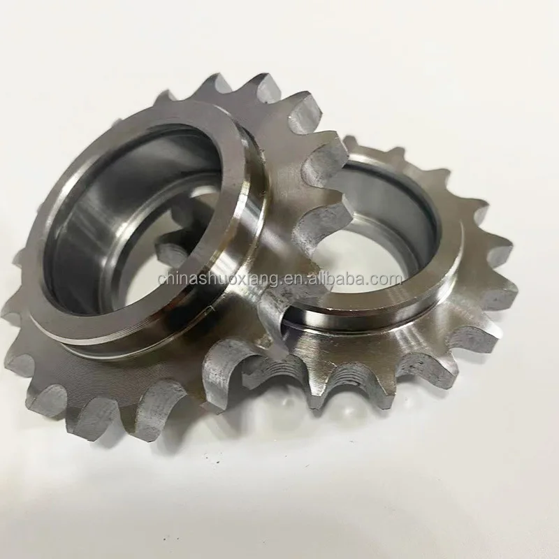 45# Steel Industrial Roller Chain Sprocket 10-32 Teeth With Keyway For ...