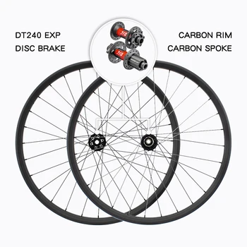 Mountain Bike Full Carbon Fiber Wheelset Dt240 Exp Hubs Carbon Spoke ...