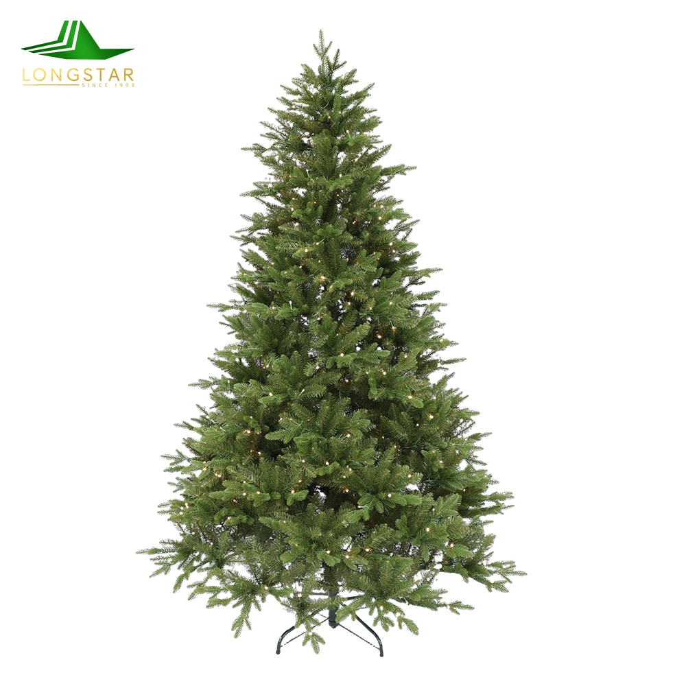 Wholesale Customized Hinged Pe Pvc Green Christmas Tree With Lights ...