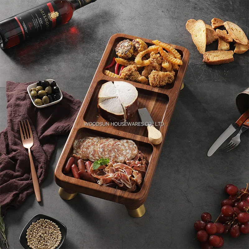 Wooden Custom Snack Serving Tray Serving Plates| Alibaba.com