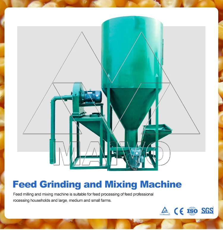 Cattle Feed Cutter Crusher and Mixer Feed Machine Mixer and Crusher ...