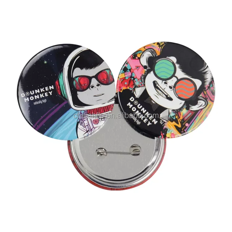 Wholesale Custom Button Badge Pins Metal Name Tag Badge With Custom ...