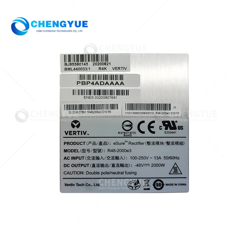 Vertiv R48-2000e3 48v 30a 2000w Single Emerson Telecom Power Module New ...