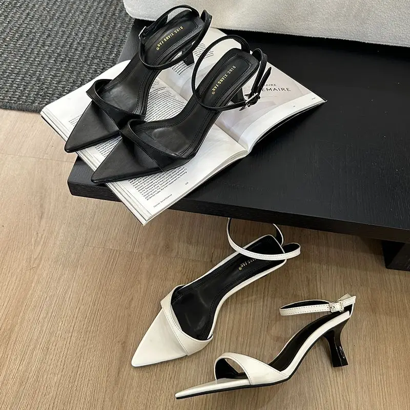 Summer Calzados Dama Luxury Sharp Toe 2024 Low Women Heels for Ladies ...