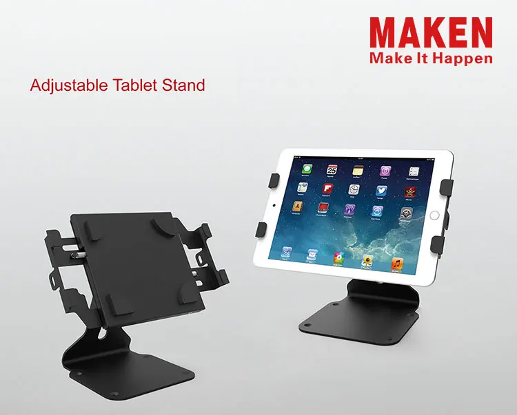 Universal Desktop Stand Metal Tiltable Android Tablet Stand Countertop ...