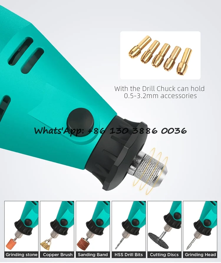 Wholesale 220V 130W Mini Electric Grinder Set with Variable Speed for ...