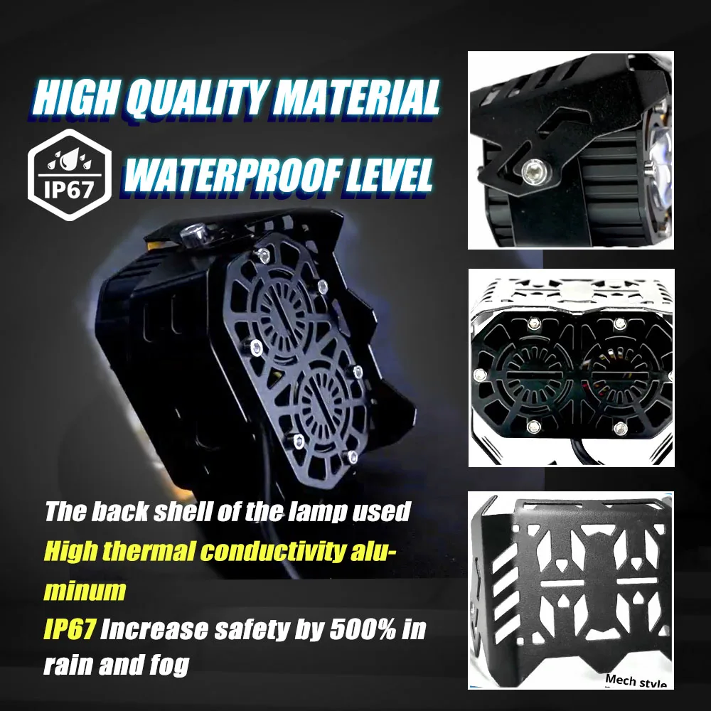 Motoled Motorcycle Mini Driving Light 100w 20000lm Moto Lighting ...