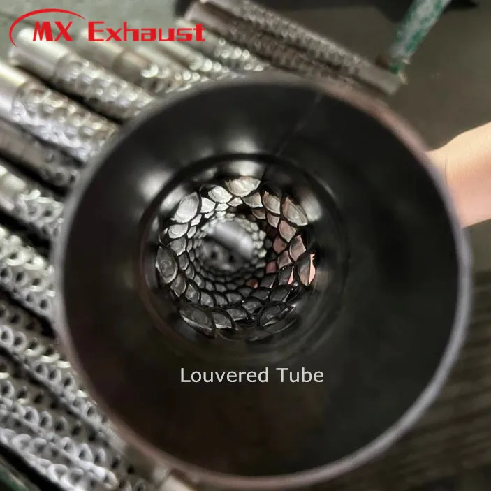 MX Exhaust High Performance Stainless Steel Exhaust Muffler Perforated ...