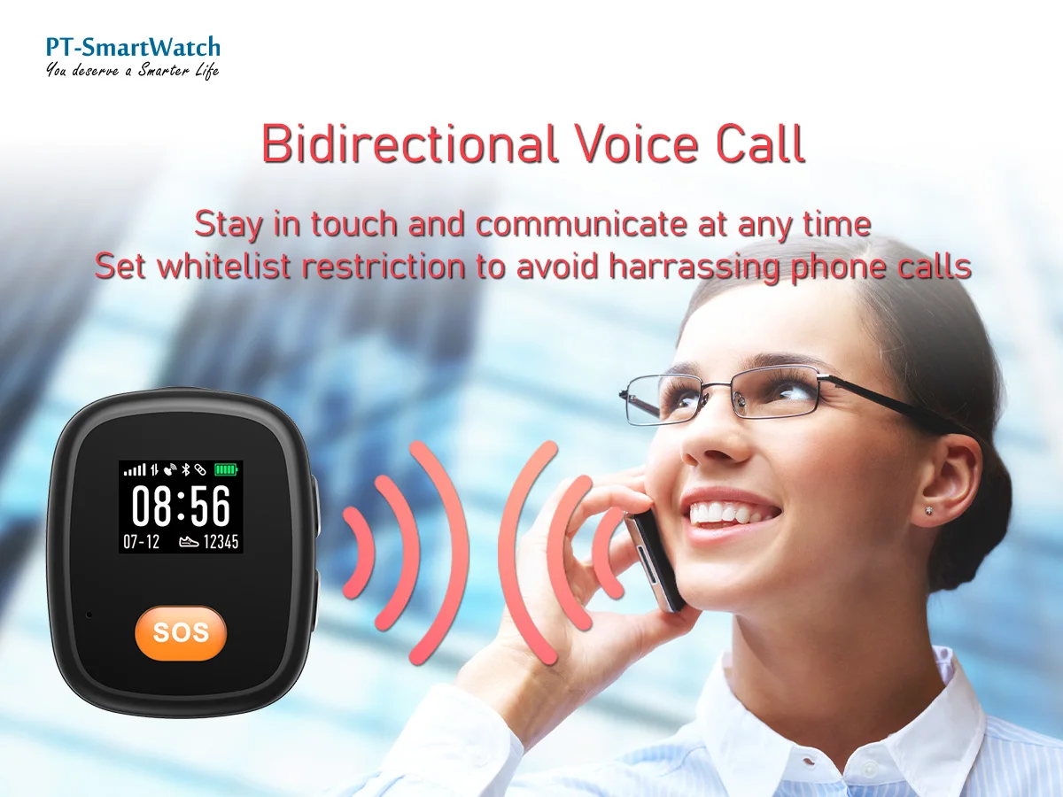 SOS Button Emergency Personal Locator L15 Smart Pendant for Dementia ...