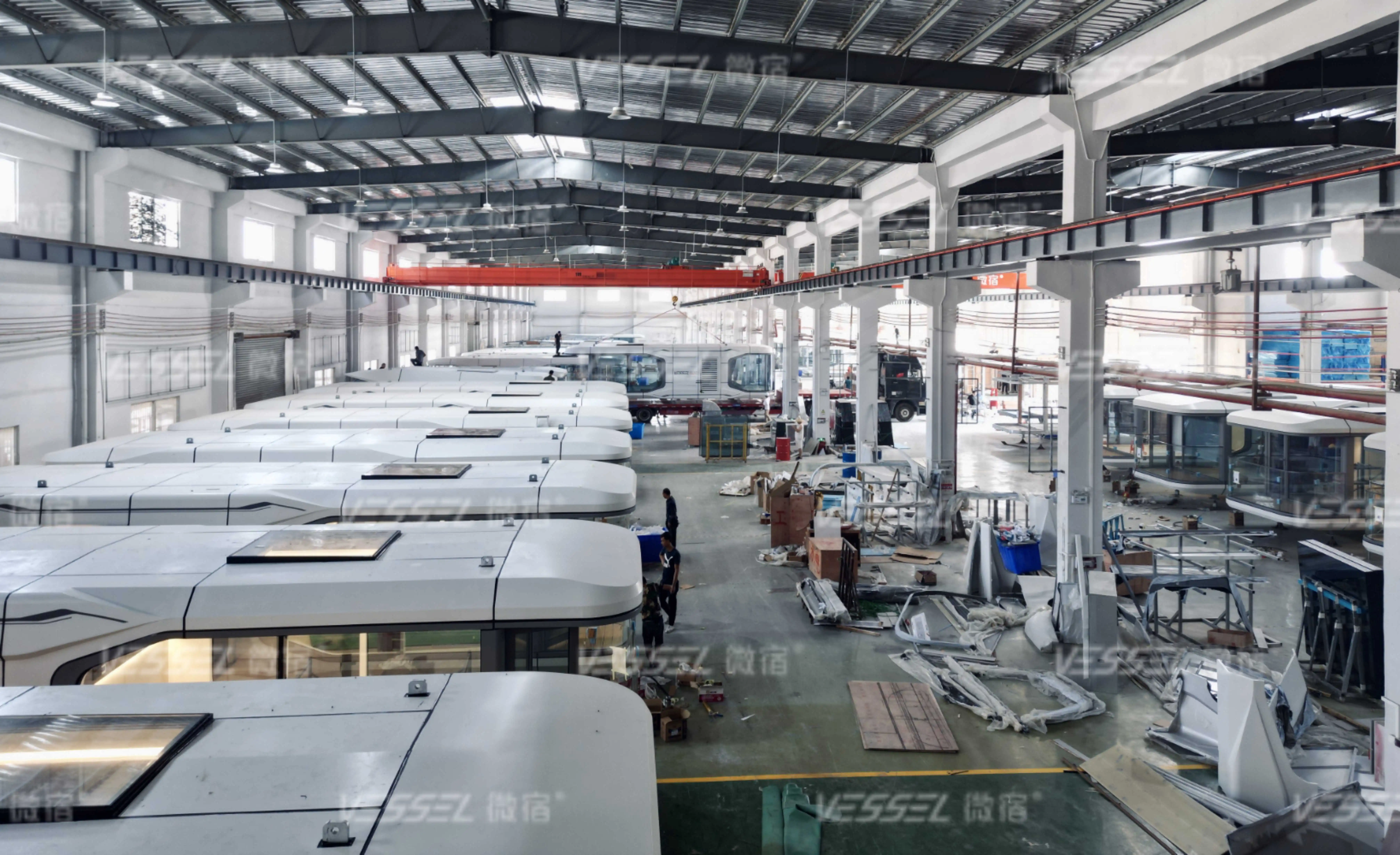 Vessel Prefab E7 Luxury Floating Hotel Log Cabin Homes Container Homes ...