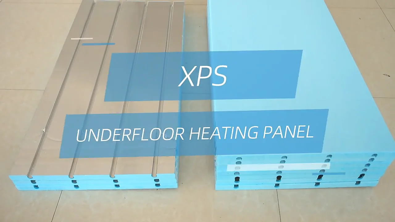 Hydronic Floor Heating Grooved Xps Insulation Panel And Heat Transfer ...