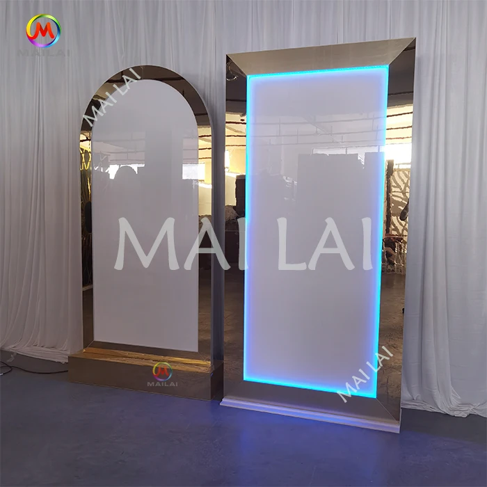 Factory Customized Acrylic Pvc Wedding Background With Led Light ...