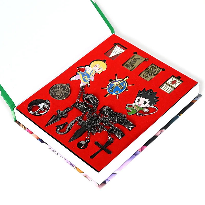 Anime Cosplay Figure HUNTER X HUNTER Keychain Weapon Model Set