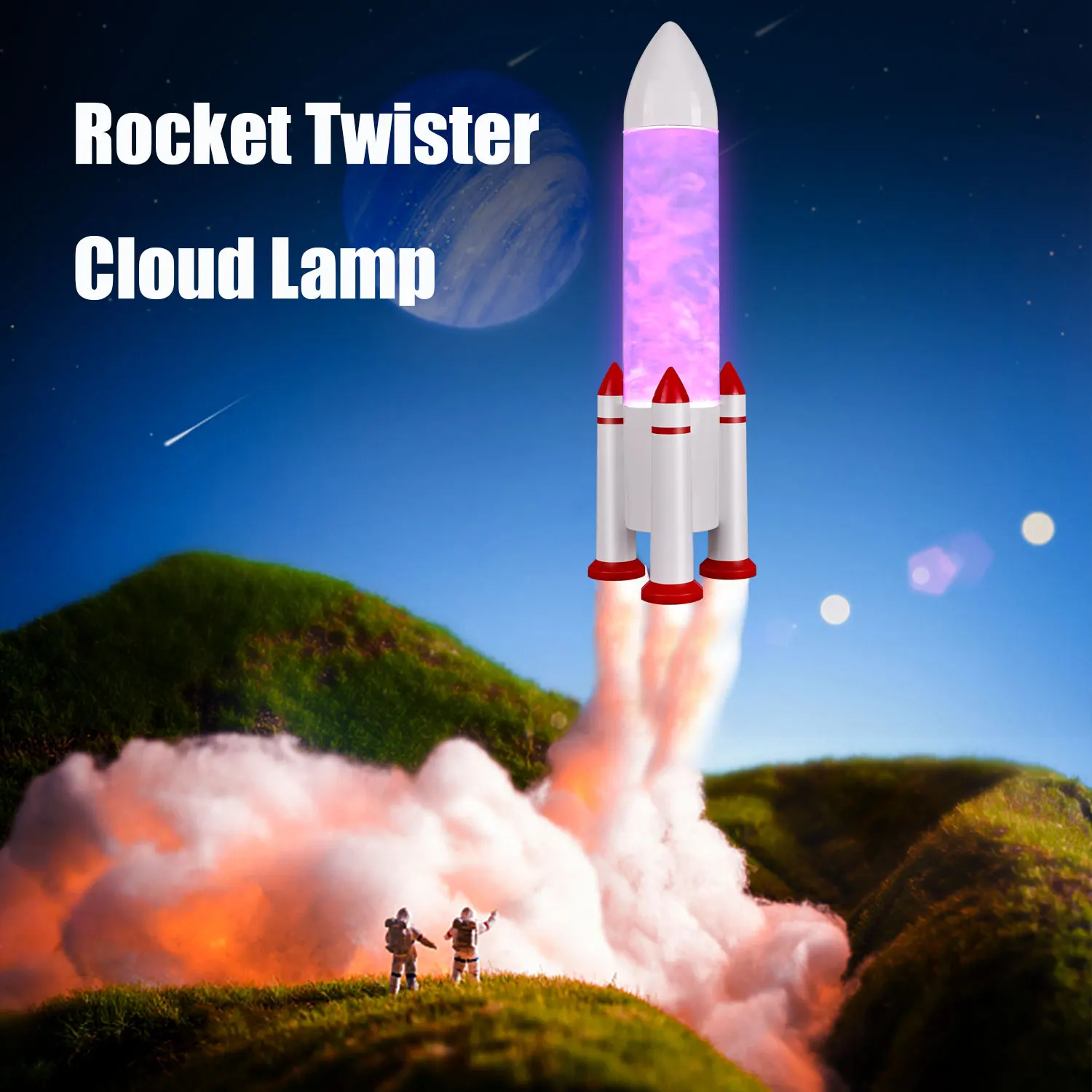 Wholesale Custom Lava Lamp - Giant Tall Stand Glitter Rocket