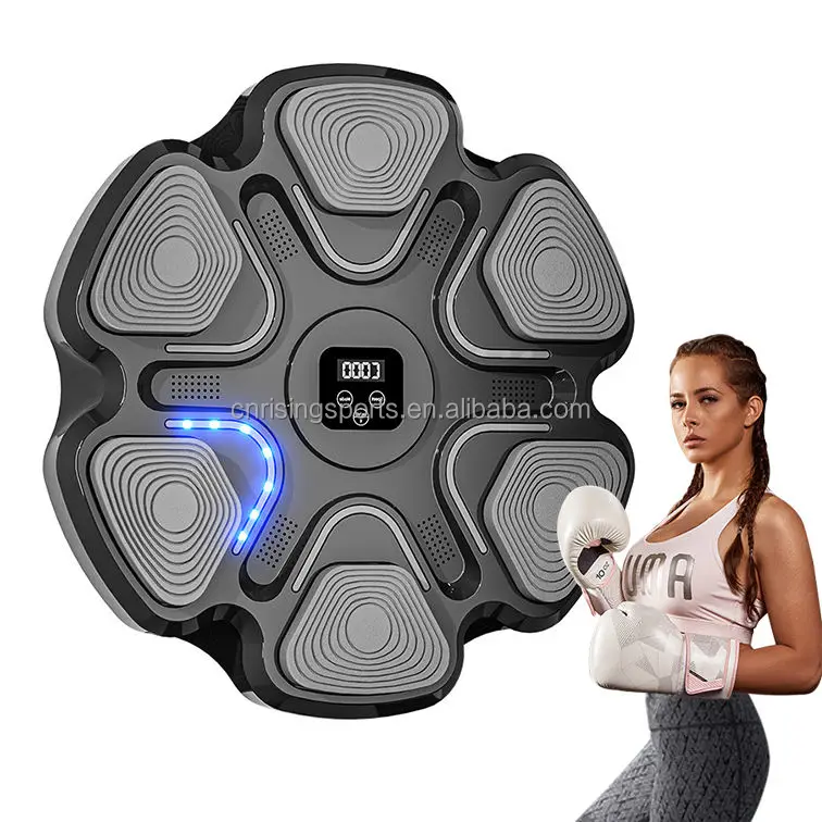 Home Gym Intelligent Wall Hexagonal Boxing Target LED Light Bluetooth ...