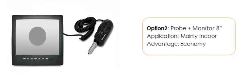 Fiber Optic End Face Inspection - FVM103 Probe & 8" Screen