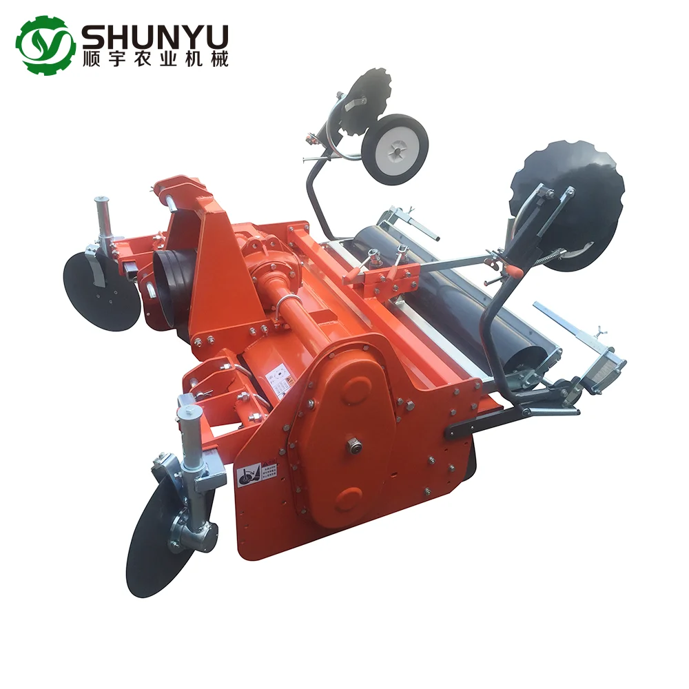 tractor mounted plastic mulch applicator laying laminating machine farm ...