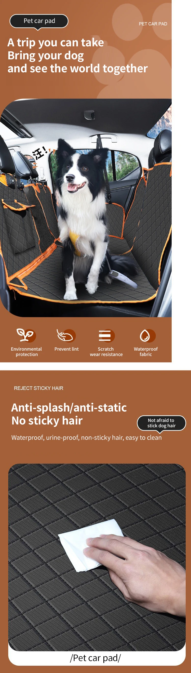 New Arrival Pet Dog Car Mat Large Bed Outdoor Travel Baceseat Large ...