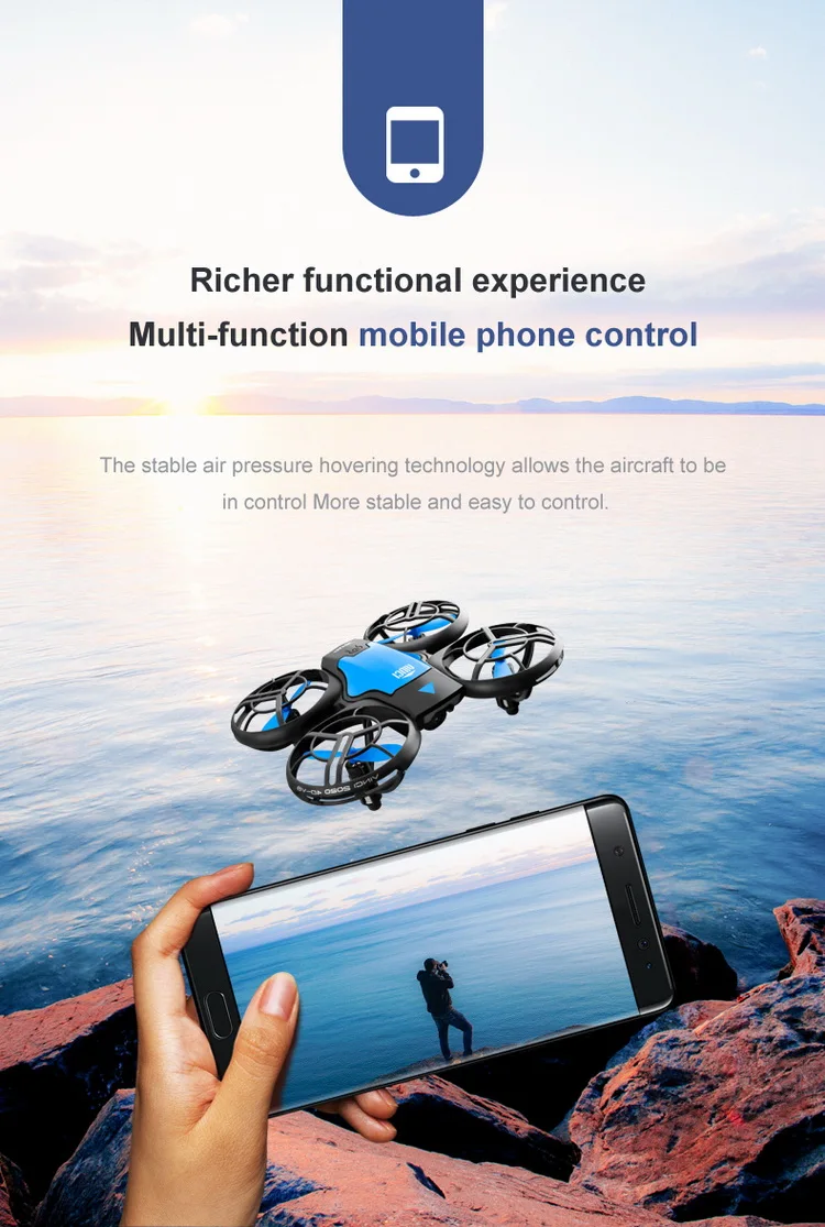 4DRC V8 RC Quadcopter Drone - 4K UHD Camera, 100M Control