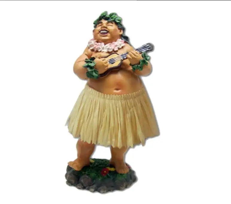 Resin Bobblehead Figurines Hawaii Leilani Dashboard Hula Doll Local Boy ...