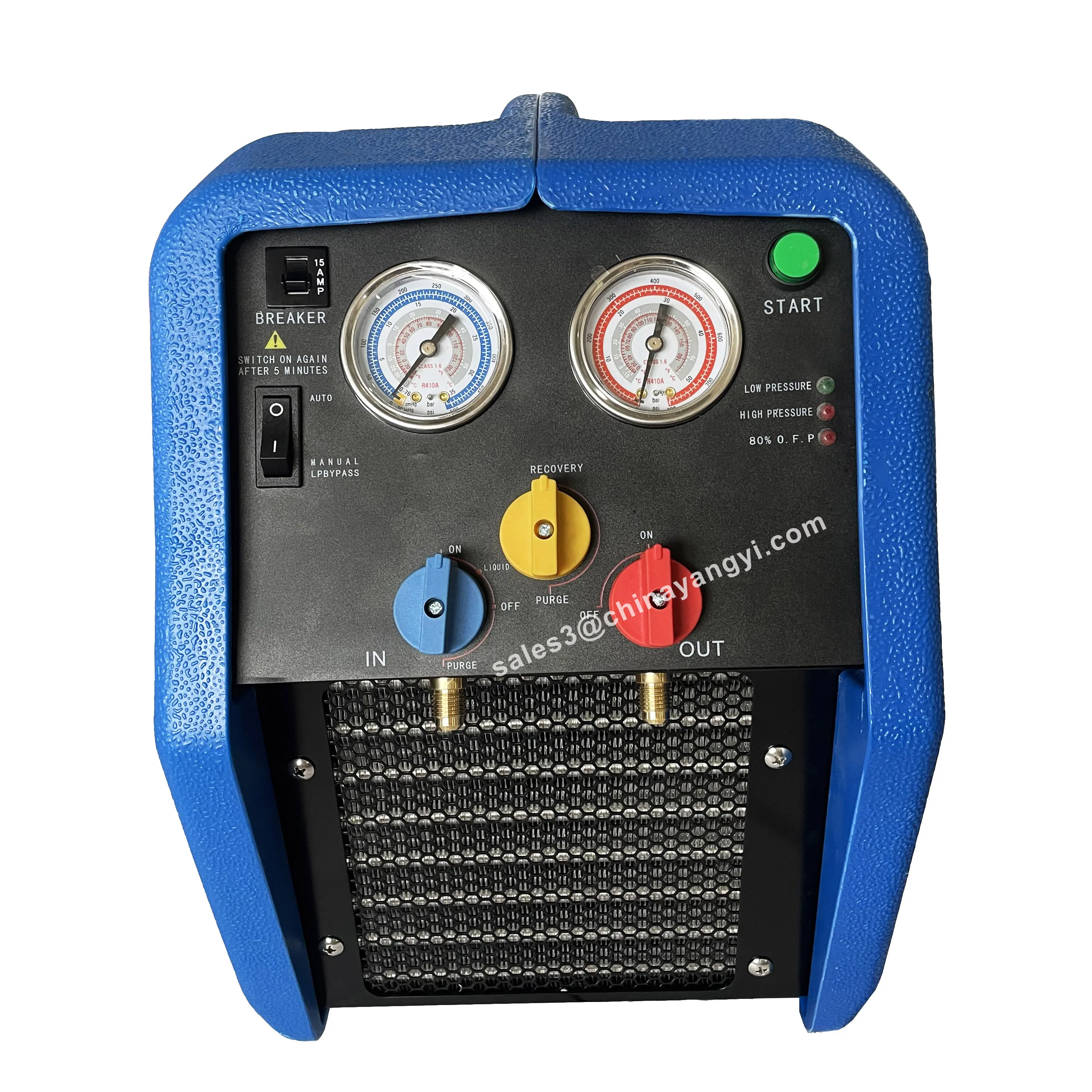 HVAC Refrigerant Recovery Machine - A/C Recycling Unit with 80% ...