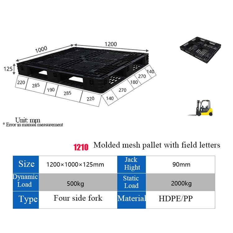 Forklift Pallet 1100*1100*150 Steel Reinforced Dynamic 4 Ton Flat ...