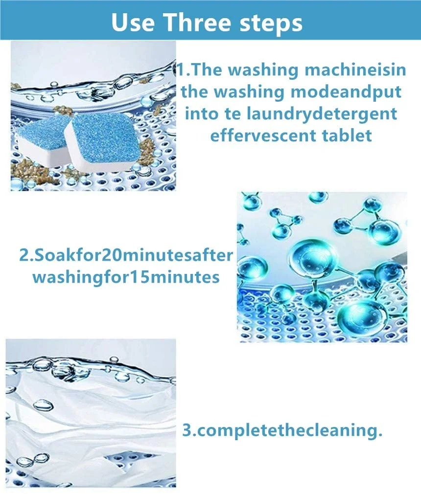 Soap Tablet Descaler Washing Machine Cleaner Effervescent Cleaning ...