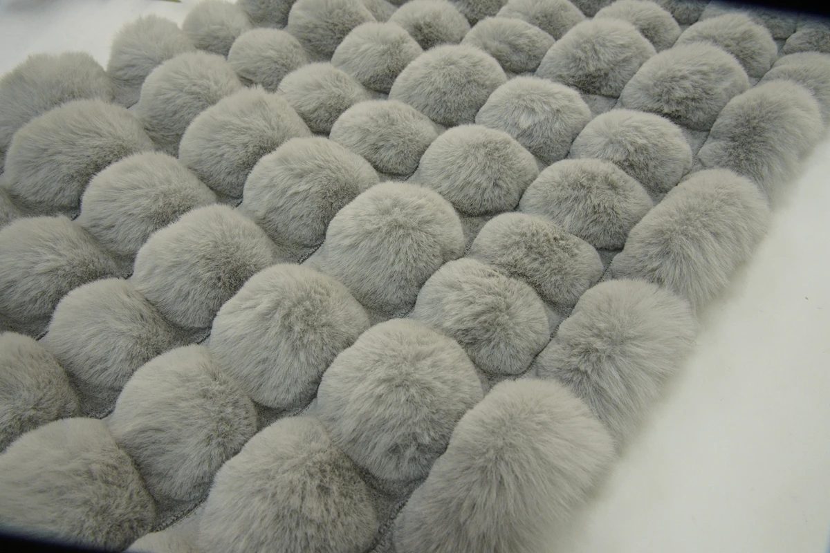 Colorful Warm Soft Long Pile Plush Polyester Spandex Artificial Long ...