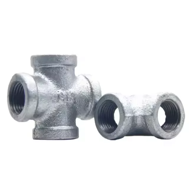 Gi Steel Fitting Cross Equal Female Galvanized Malleable Iron Pipe Fittings
