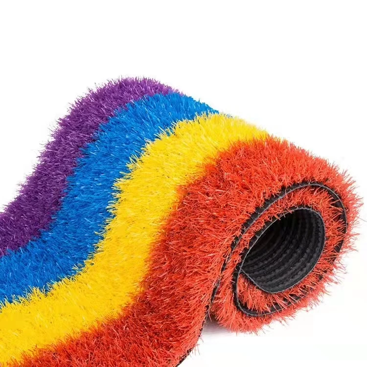20mm 25mm Artificial Grass - Rainbow Turf for Playgrounds