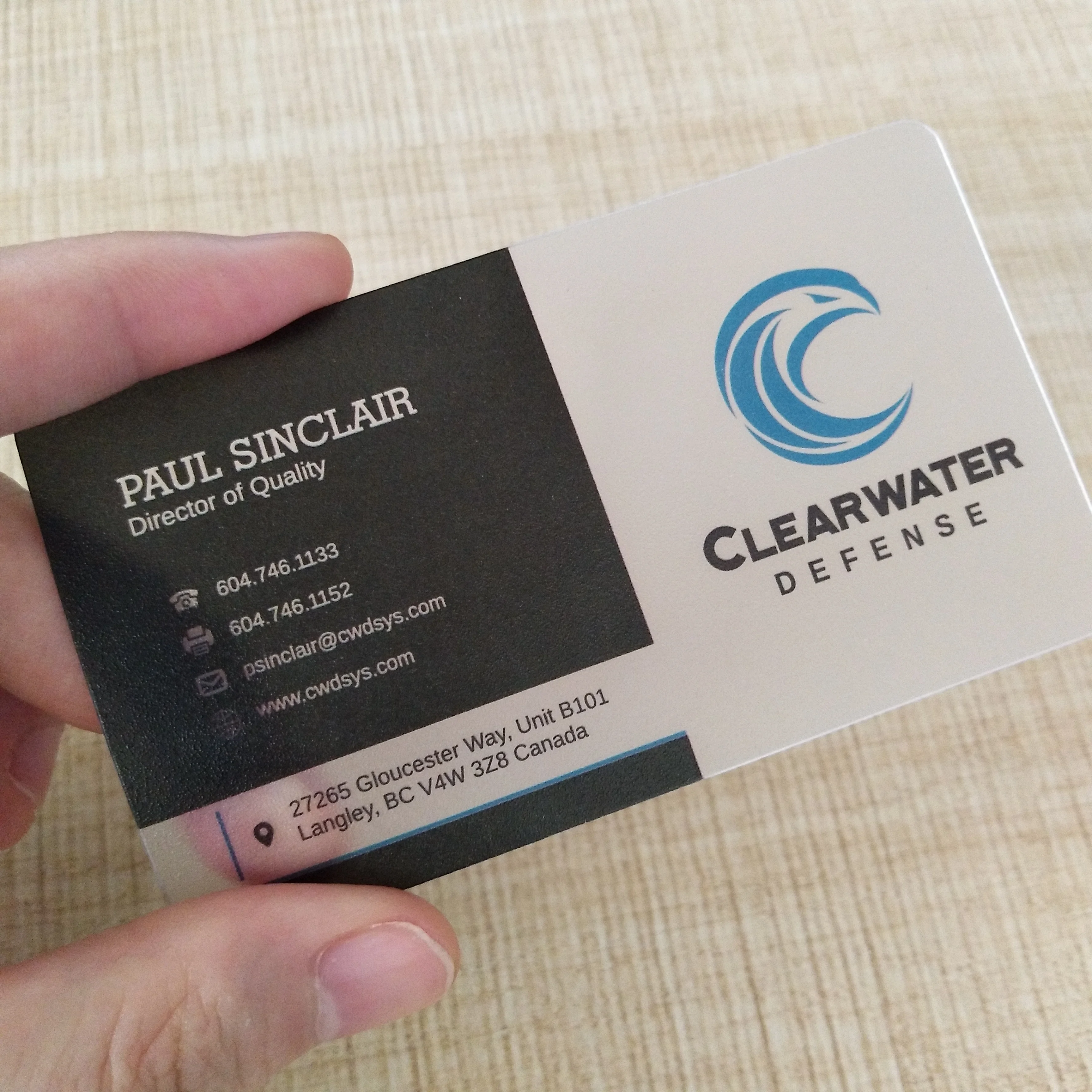 Customized Printing Credit Card Size Clear Transparent Business Card ...