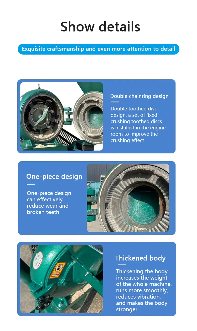 Flour Mill Wet And Dry Dual-use Household Small Grinder Grain Feed Dry ...