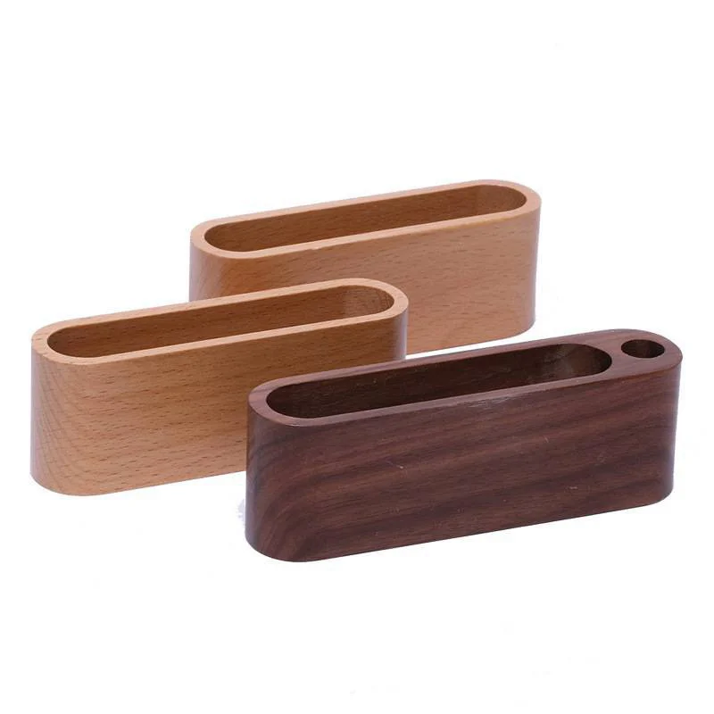 Creative Solid Wood Pen Container Pen Holder Office Student Desktop ...
