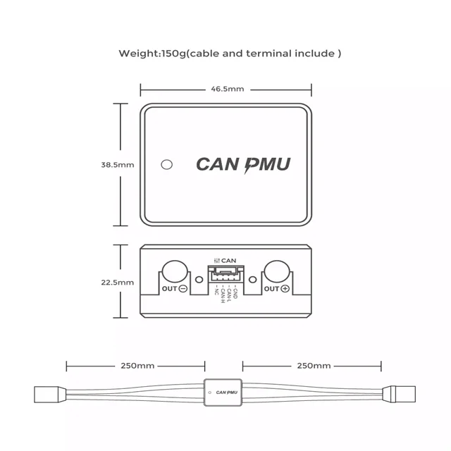 Cuav Can Pmu Uav Bus Digital High-precision Voltage And Current ...