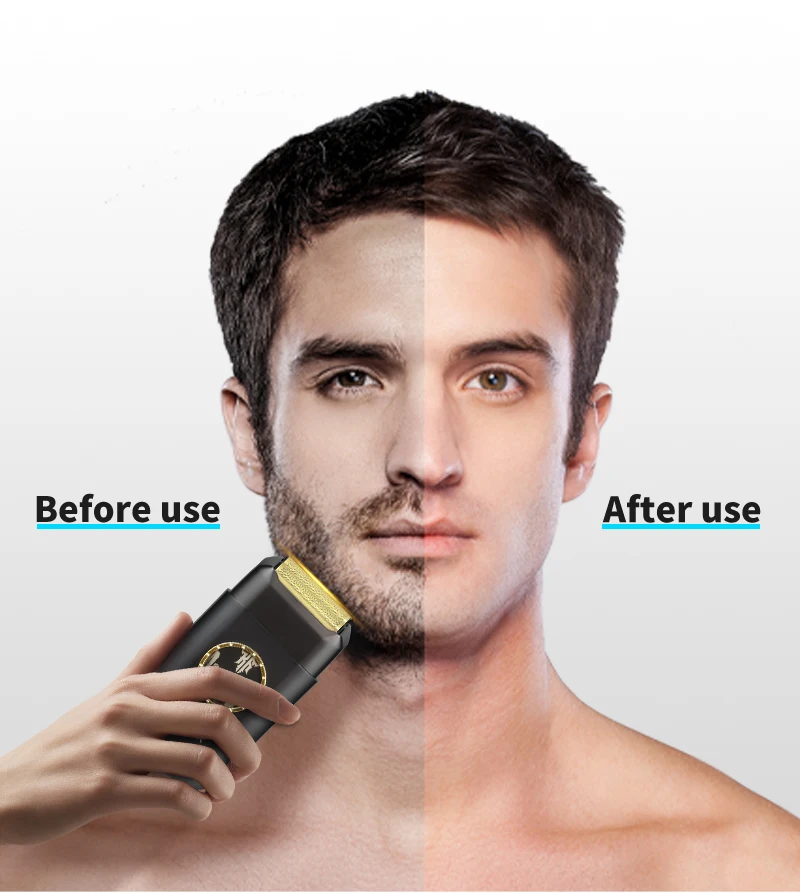 KooFex 9500RPM Vector Motor Dual Foil Shaver Professional Barber ...