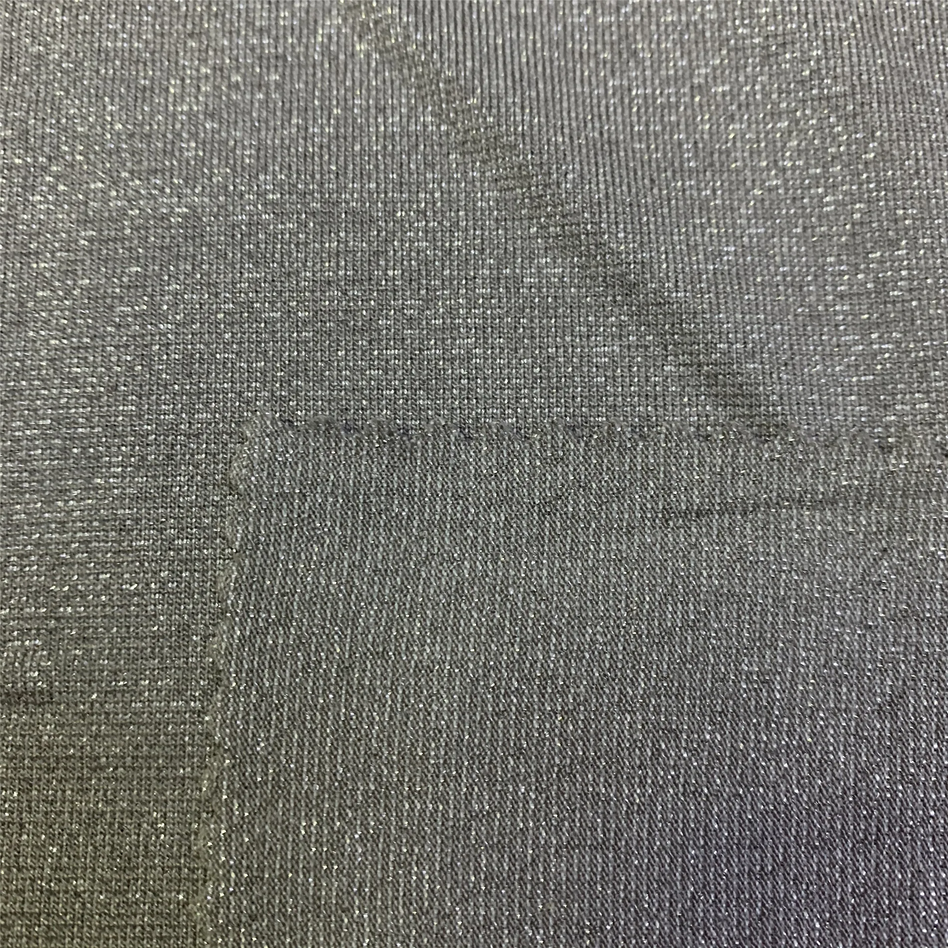 Vintage 1970s Silver Lurex Fabric Jersey Knit 26.5 x 57.5 Remnant ...
