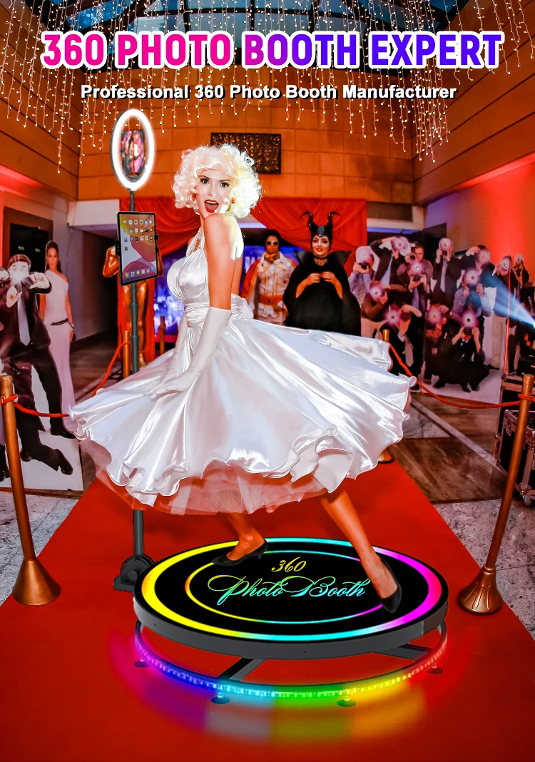360 Photo Booth With Backdrop Enclosure New Design 360 Photo Booth ...