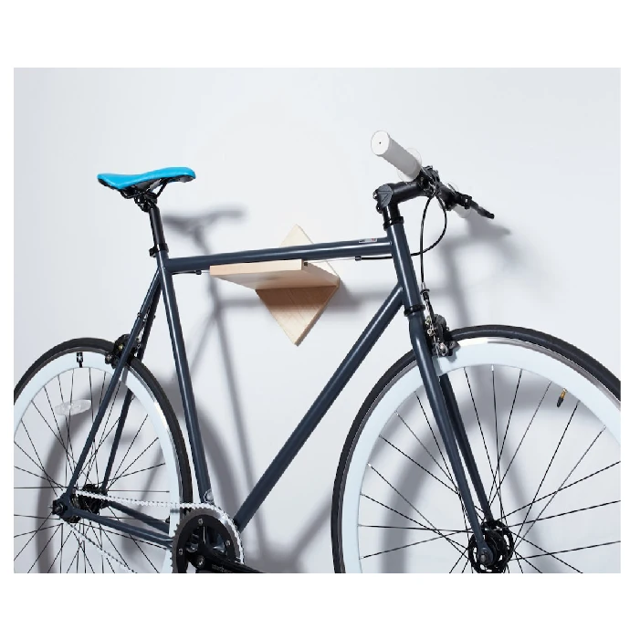 Modern Minimalist Bike Storage Display Art Wall Mount Wooden Handmade ...